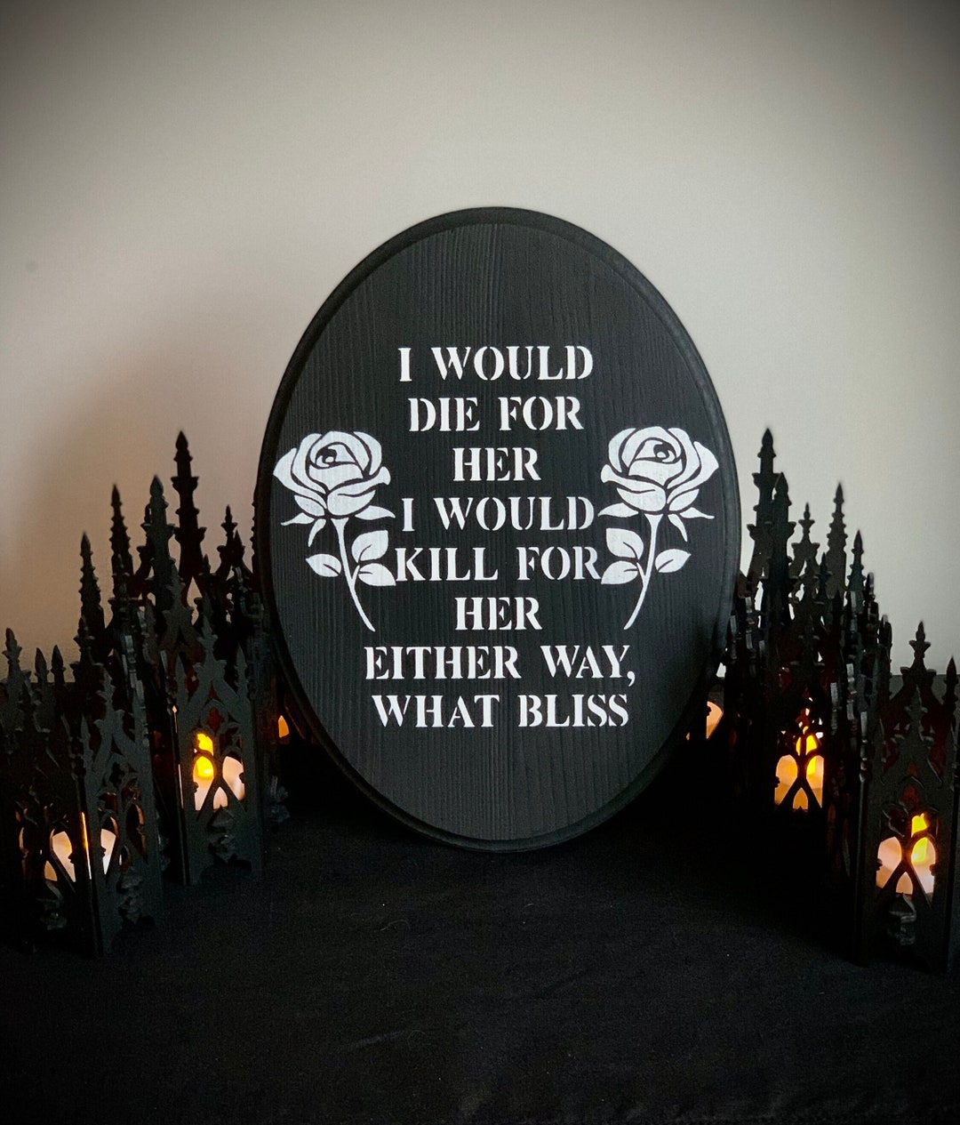 Gomez Addams Sign, Gothic Wall Art, Goth Decor, Home Decor, Macabre ...