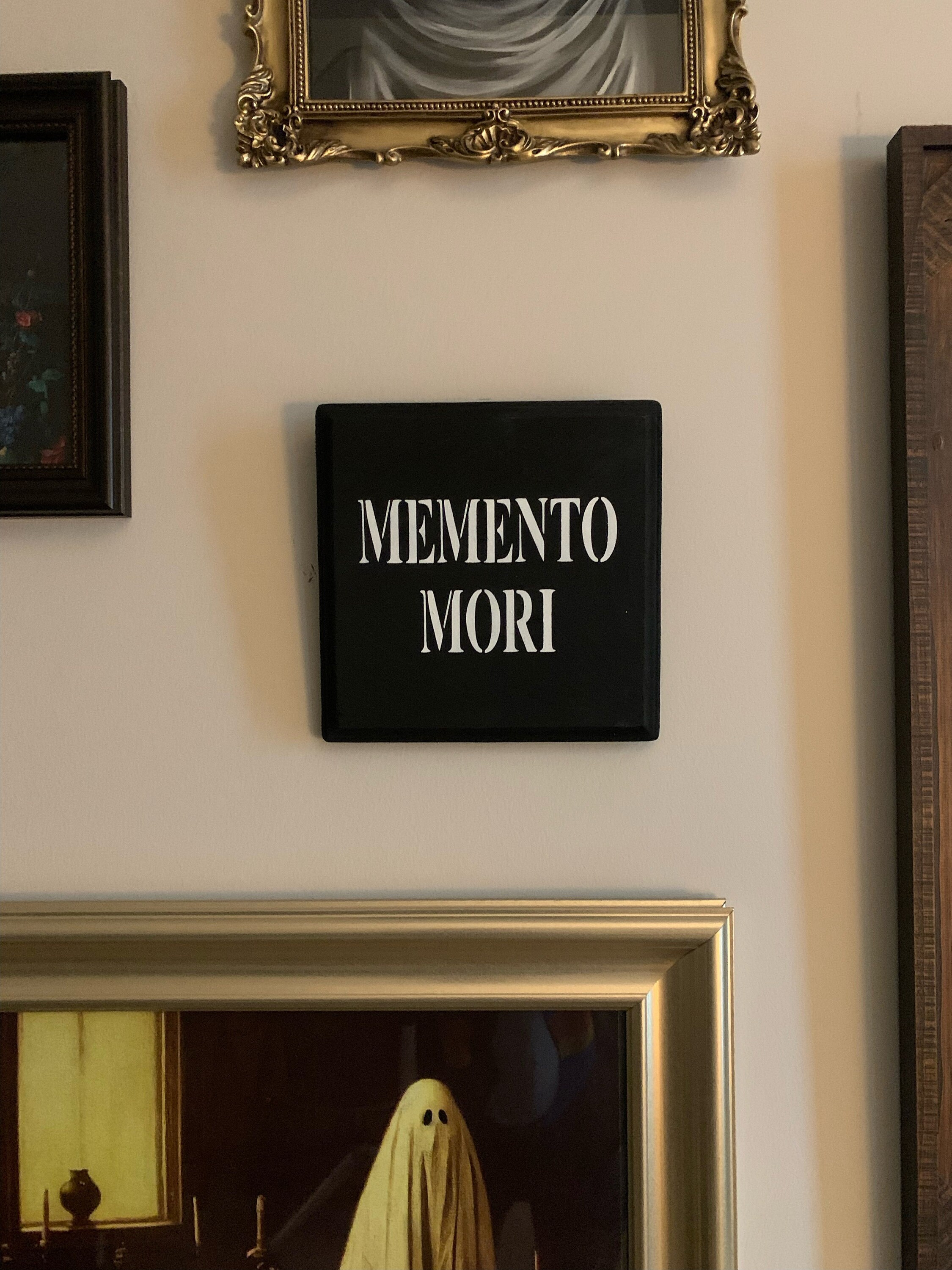 Memento Mori Sign Gothic Wall Art Goth Decor Home Decor - Etsy