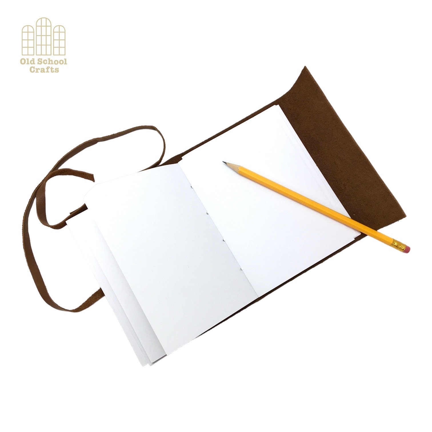 Make Your Own Leather Journal Kit - Wraparound Leather Notebook Making ...