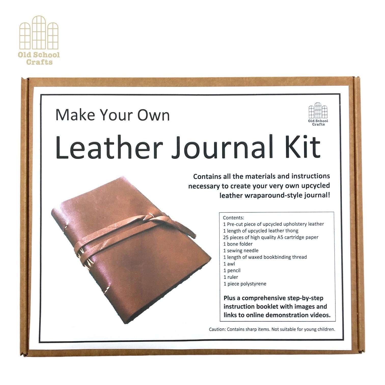 Make Your Own Leather Journal Kit Wraparound Leather - Etsy