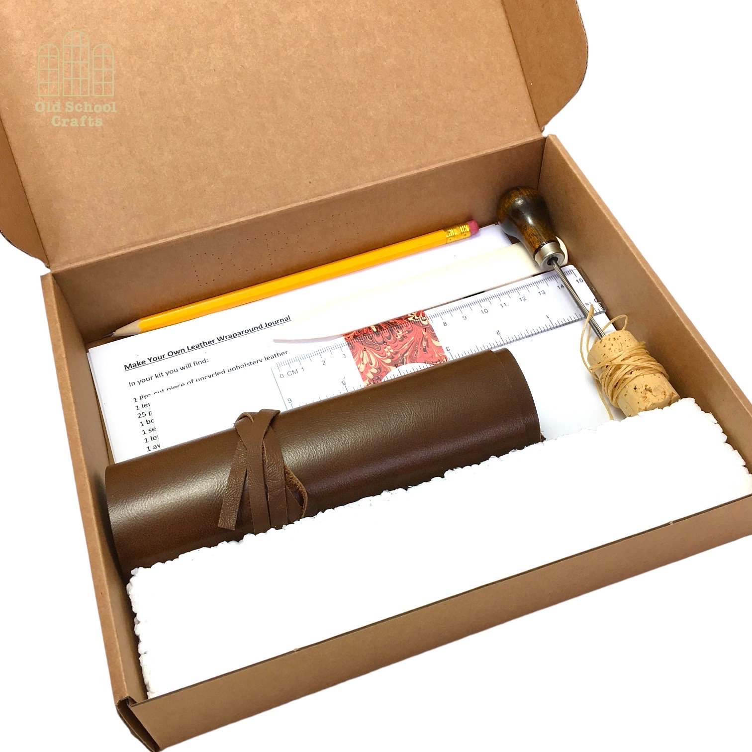 Make Your Own Leather Journal Kit Wraparound Leather - Etsy