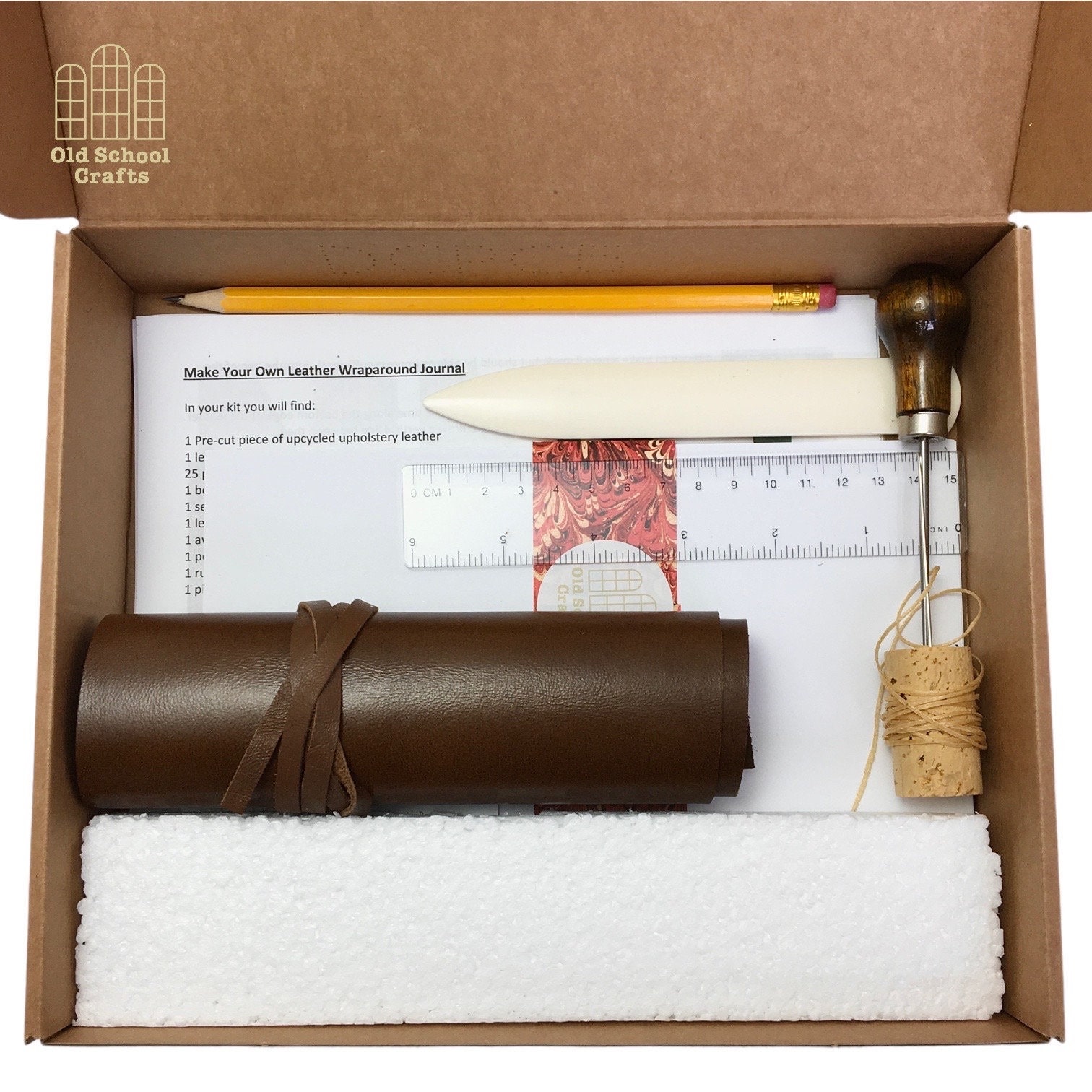 Make Your Own Leather Journal Kit Wraparound Leather - Etsy