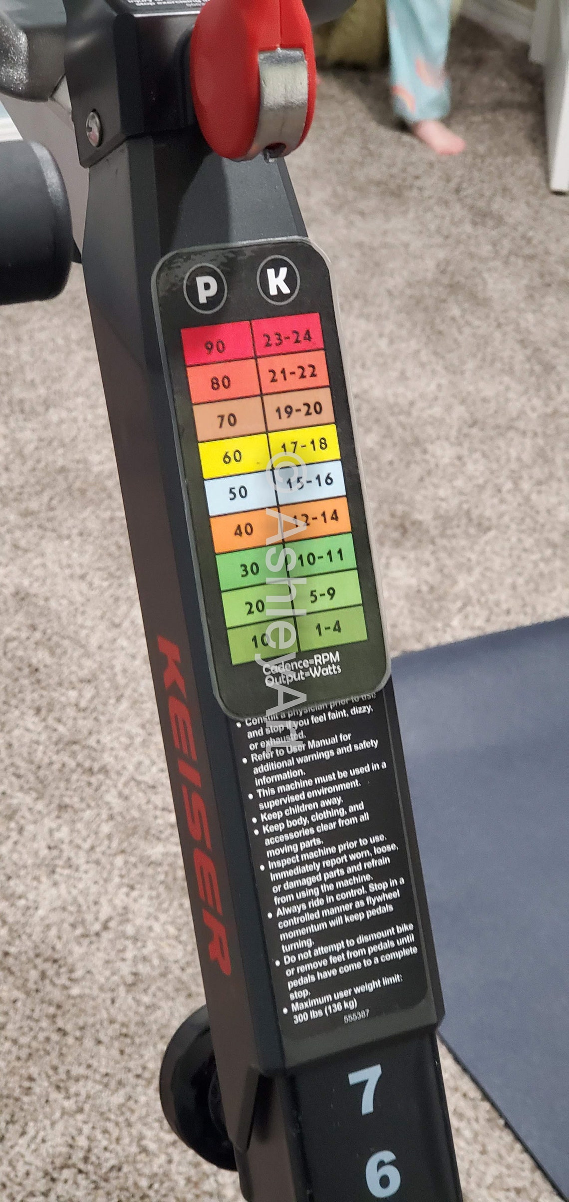 Peloton Keiser Conversion Chart - Etsy