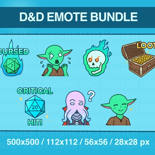 Dnd Pink Beholder Emotes for Twitch and Discord Dungeons and - Etsy