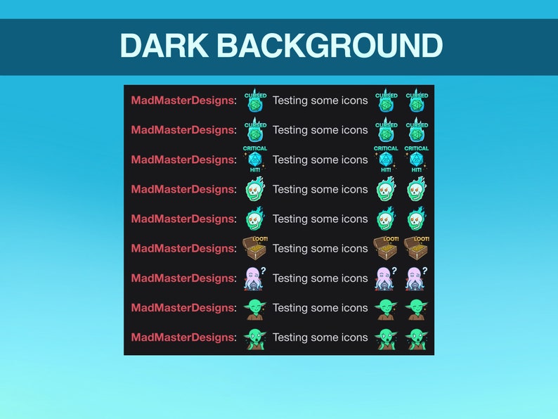 Dungeons and Dragons General Emote Bundle Cute D&D Set for Twitch and ...