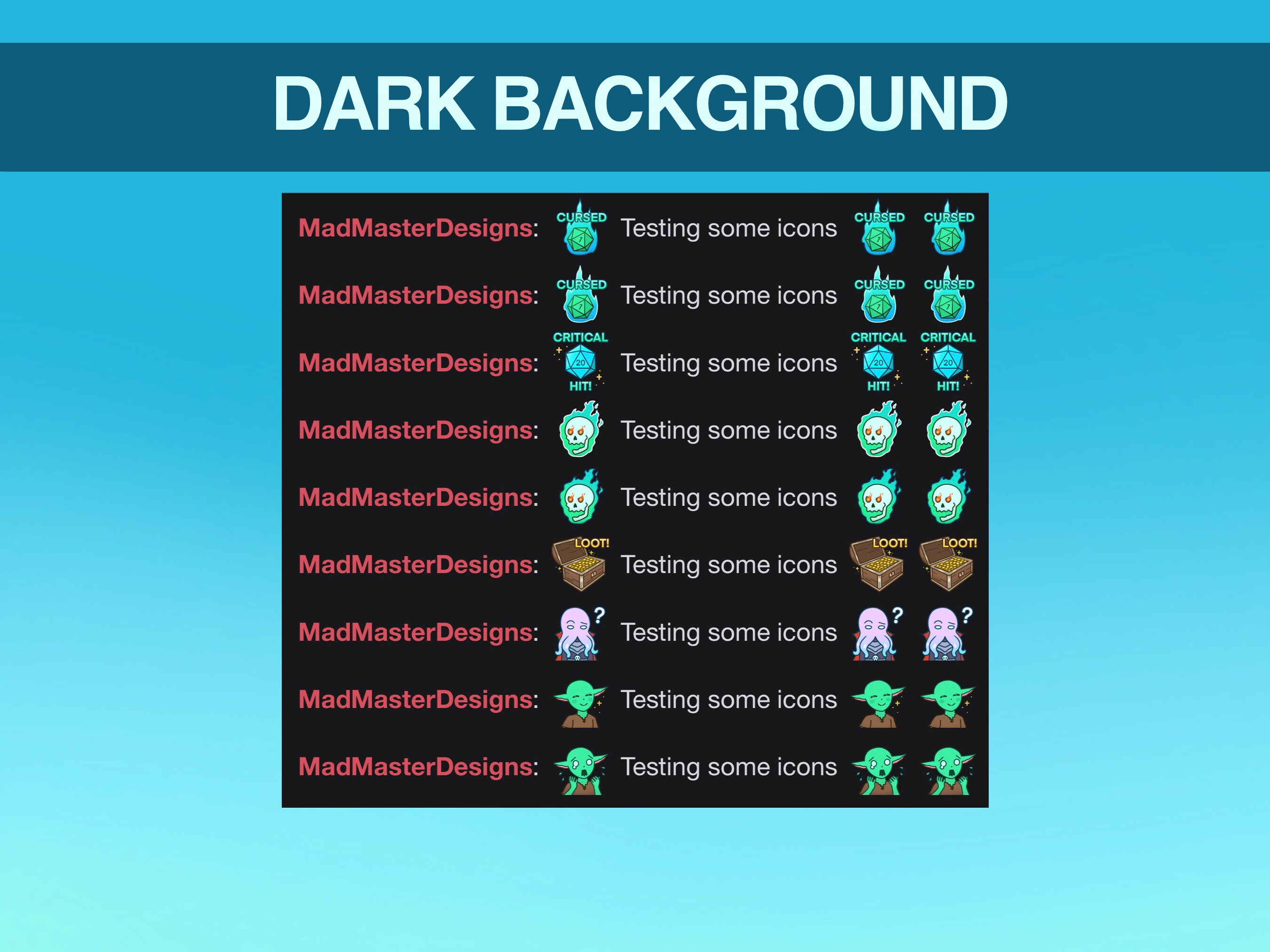 Dungeons and Dragons General Emote Bundle Cute D&D Set for Twitch and ...