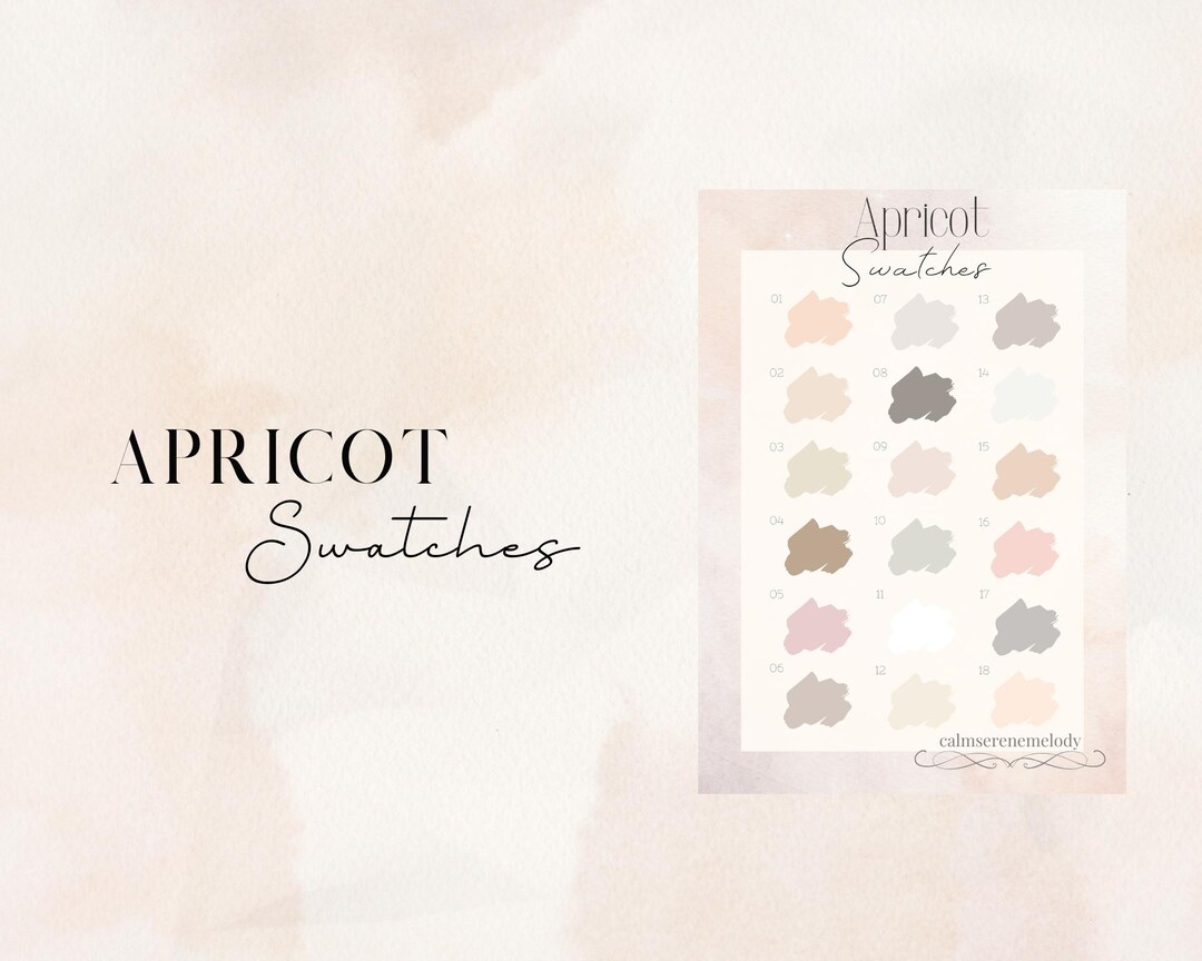 Apricot Paint Swatches | Peach Tones | House Room Painting | Peachy ...