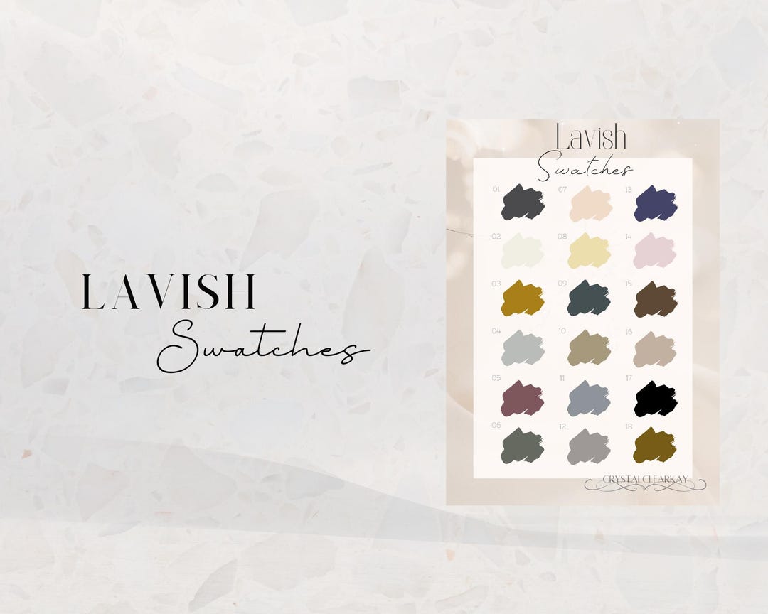 Lavish Paint Swatches | Modern House Colour Palette | Bedroom Room ...