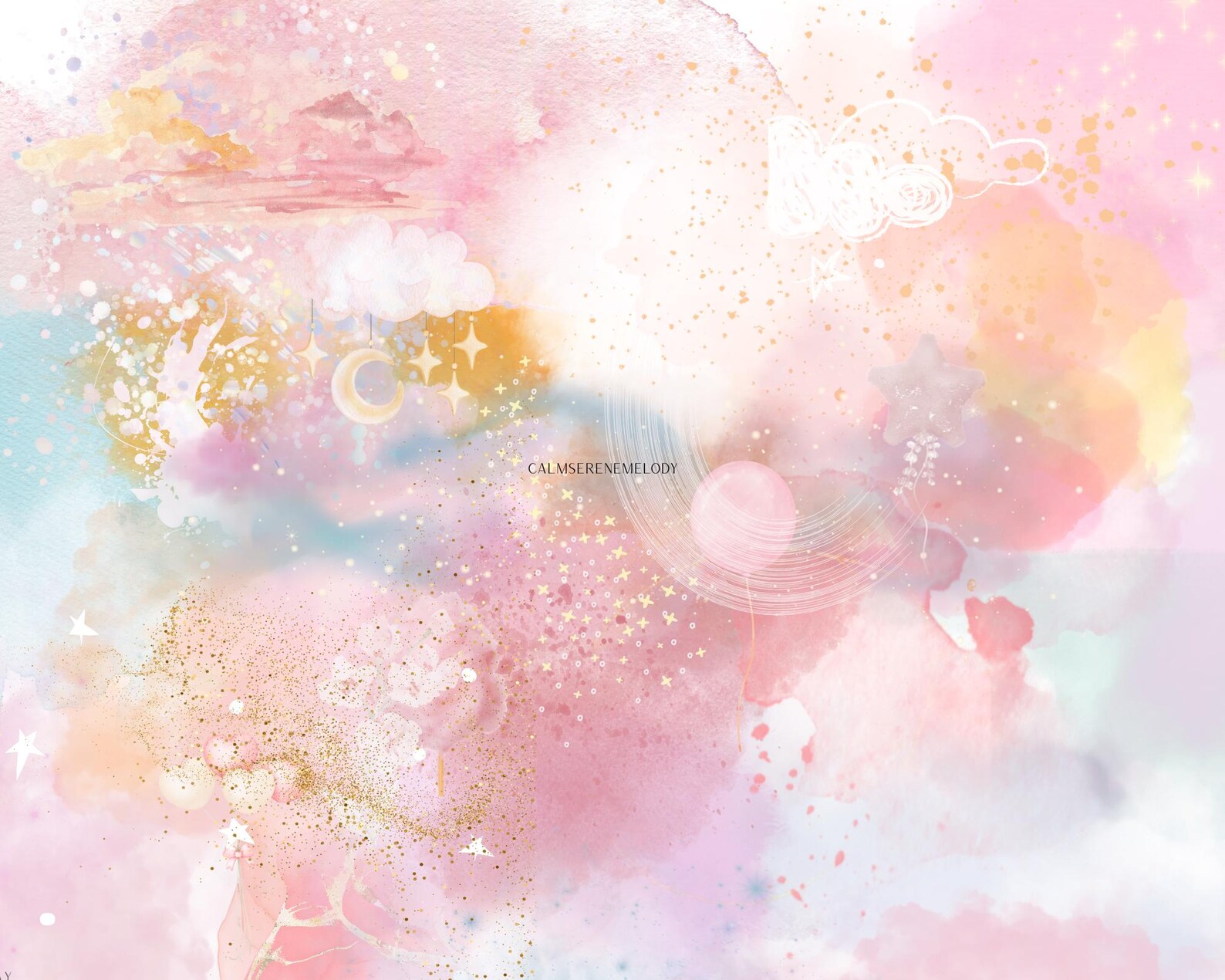 Pink Confetti Collage | Digital Printable | Wall Art | Digital Art ...
