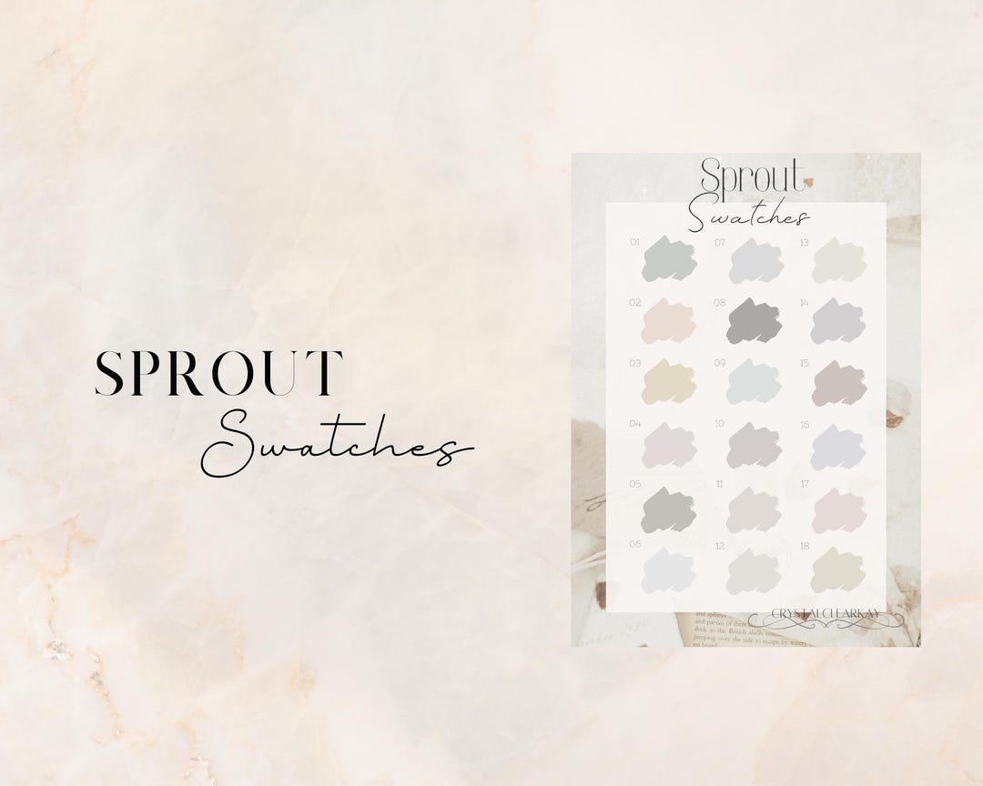 Sprout Paint Swatches | Muted Pastel Beige Colour Palette | House Room ...