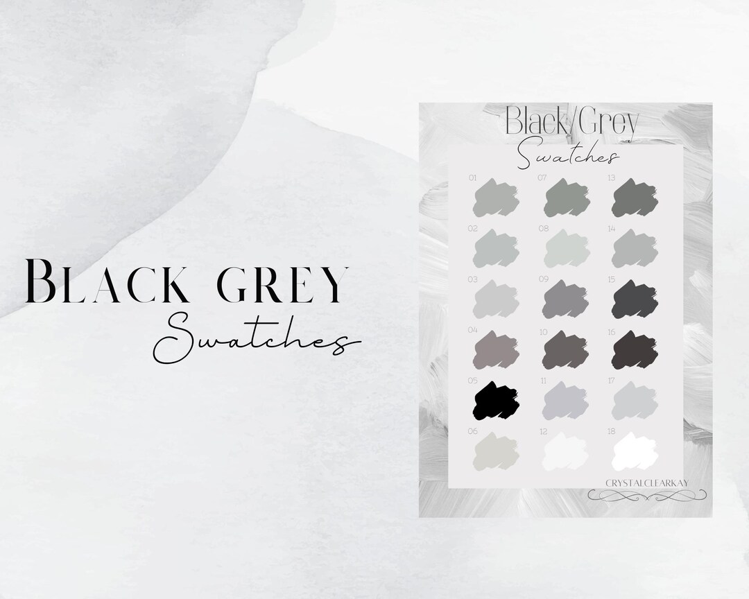 Black Grey Paint Swatches | Room Painting | Neutral Room | Indoor ...
