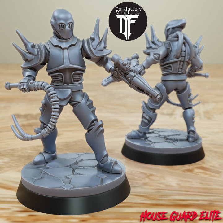 House Guard Elite - 3d-printable STL Files | Dorkfactory Miniatures - Etsy