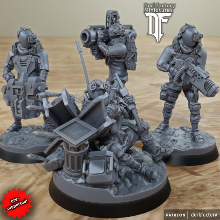 Heavy Anomaly Hunters - 3d-printable STL Files | Dorkfactory Miniatures ...