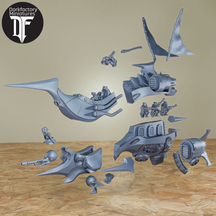 Shadow Caster Hover Ship - 3d-printable STL Files | Dorkfactory ...