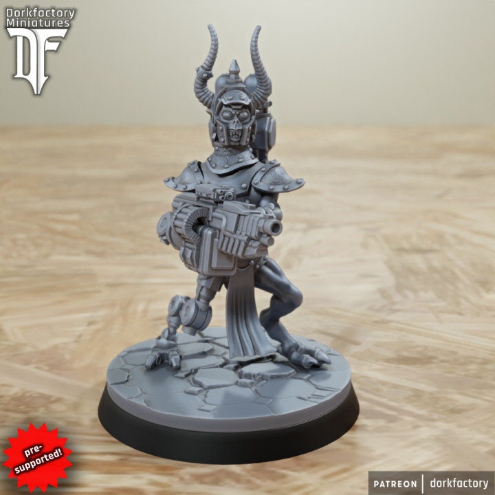 Techno Demon Infantry 3d-printable STL Files Dorkfactory Miniatures - Etsy