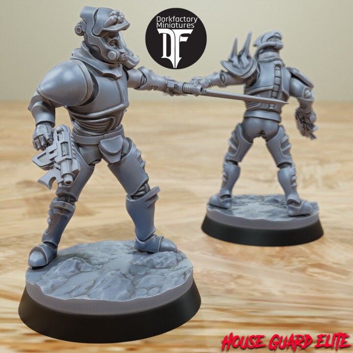 House Guard Elite - 3d-printable STL Files | Dorkfactory Miniatures - Etsy