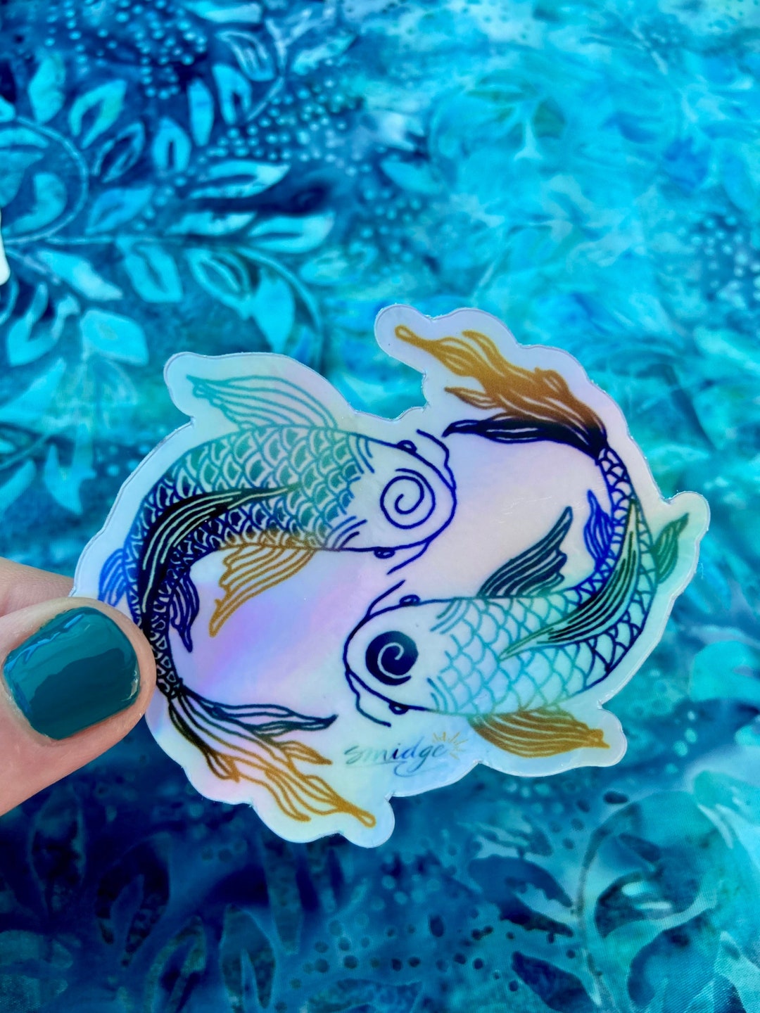 Yin Yang Koi Fish Sticker ~ Multiple Styles Available ~ Aquatic Sea ...