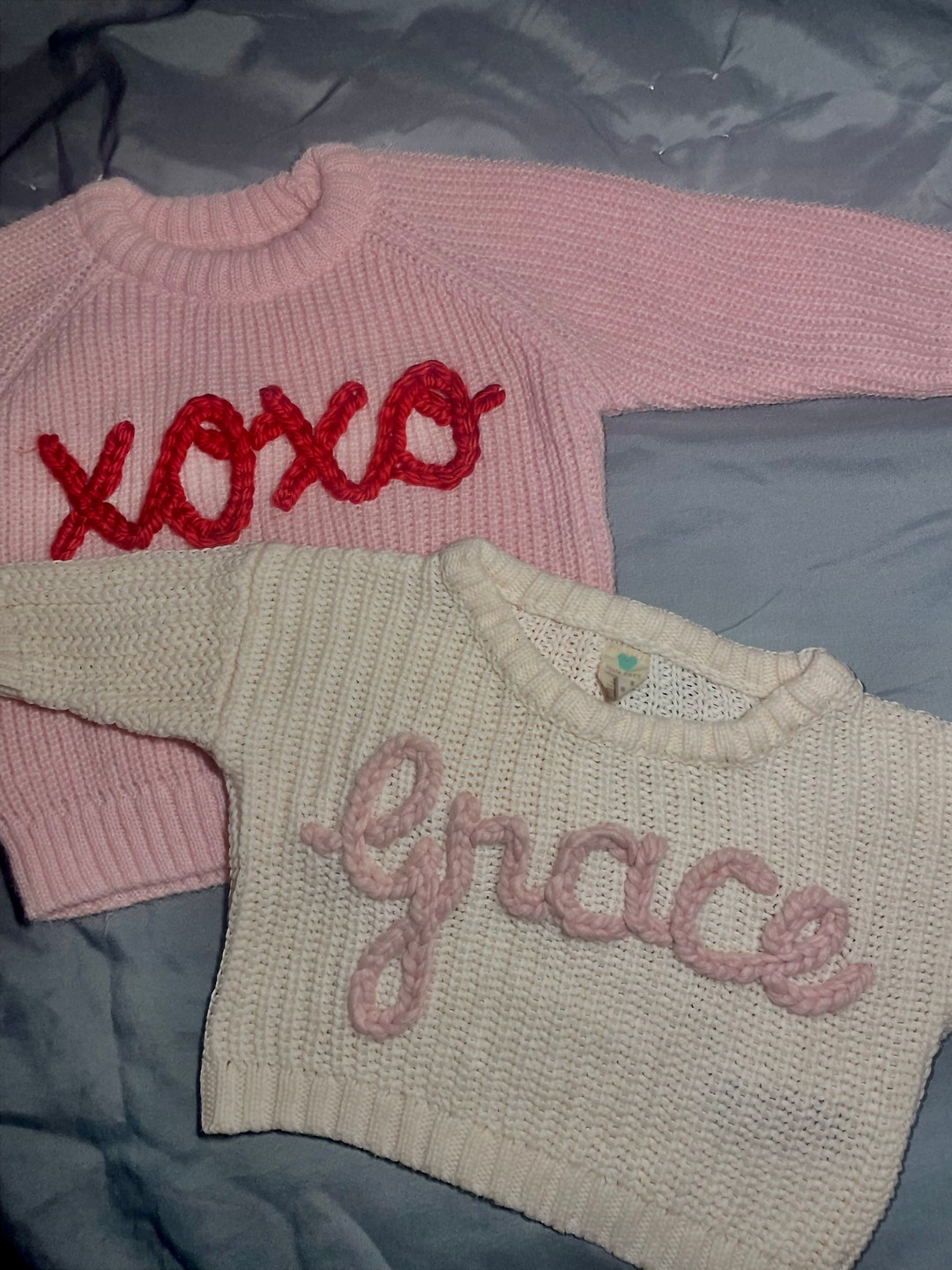 Personalized Baby Sweaters - Etsy