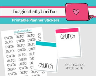 Church Planner Stickers - Etsy