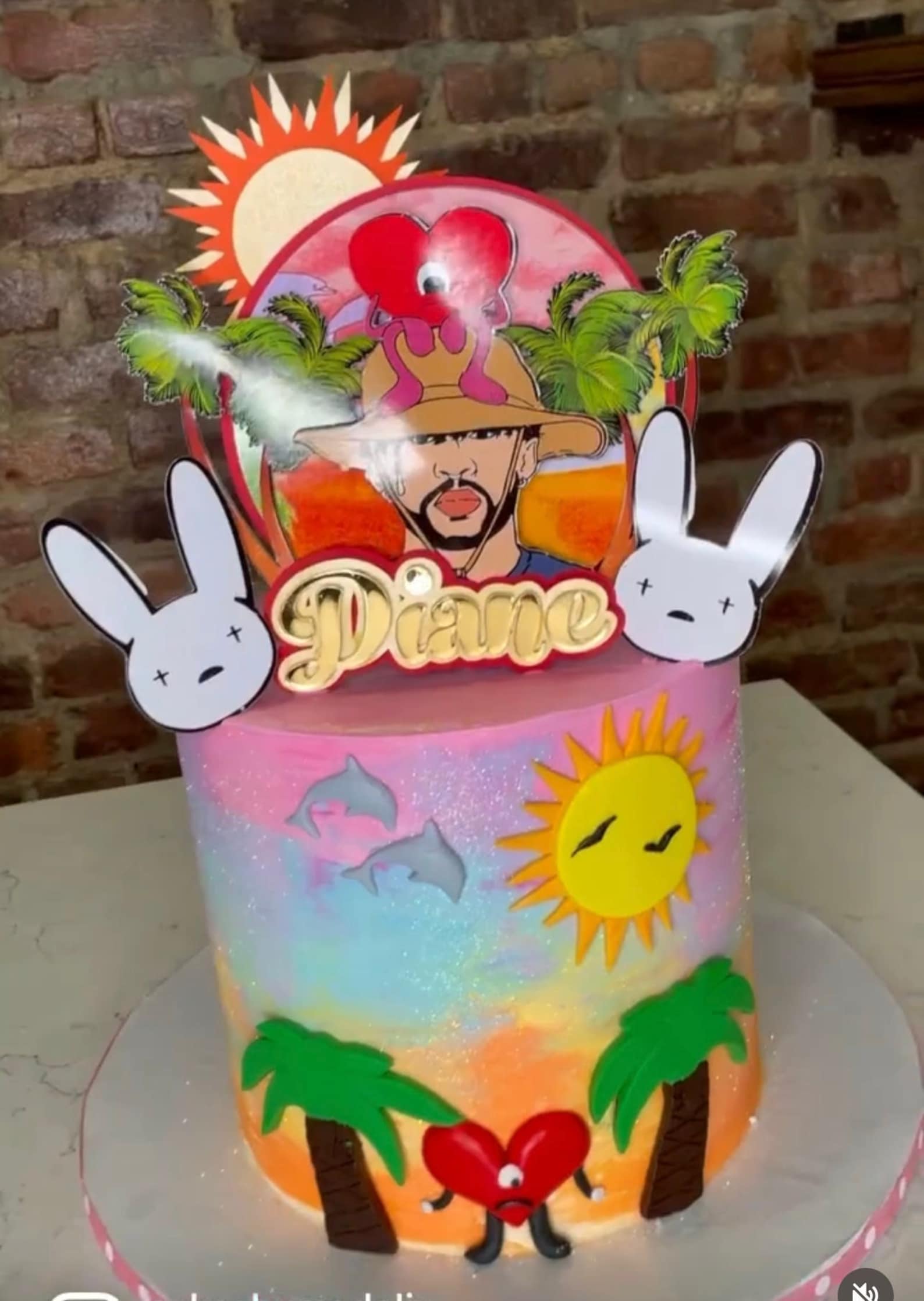 Bad Bunny Un Verano Sin Ti Cake Topper - Etsy
