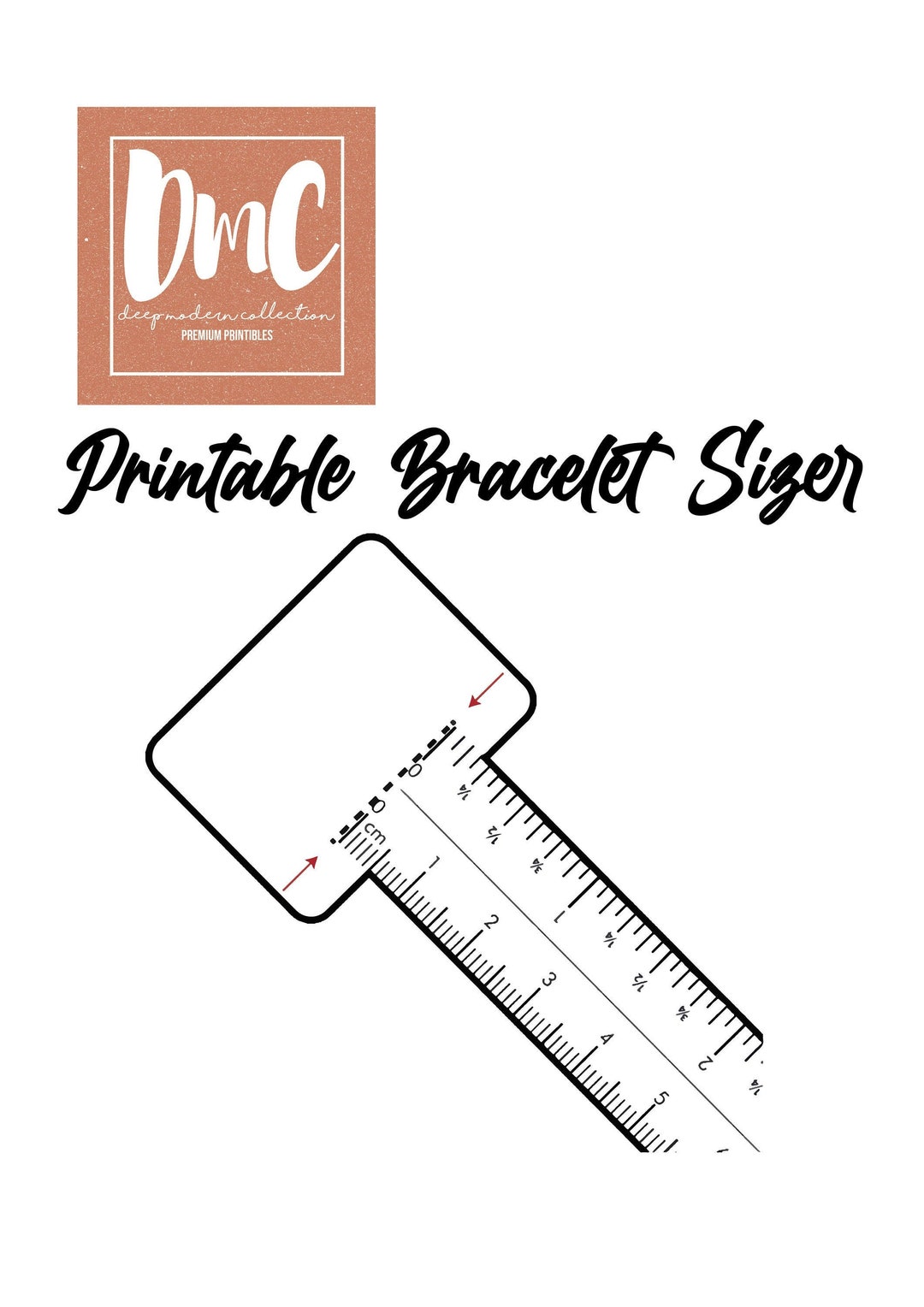 Printable Bracelet Sizer | Wristband Size Finder | Wrist Size Measuring ...