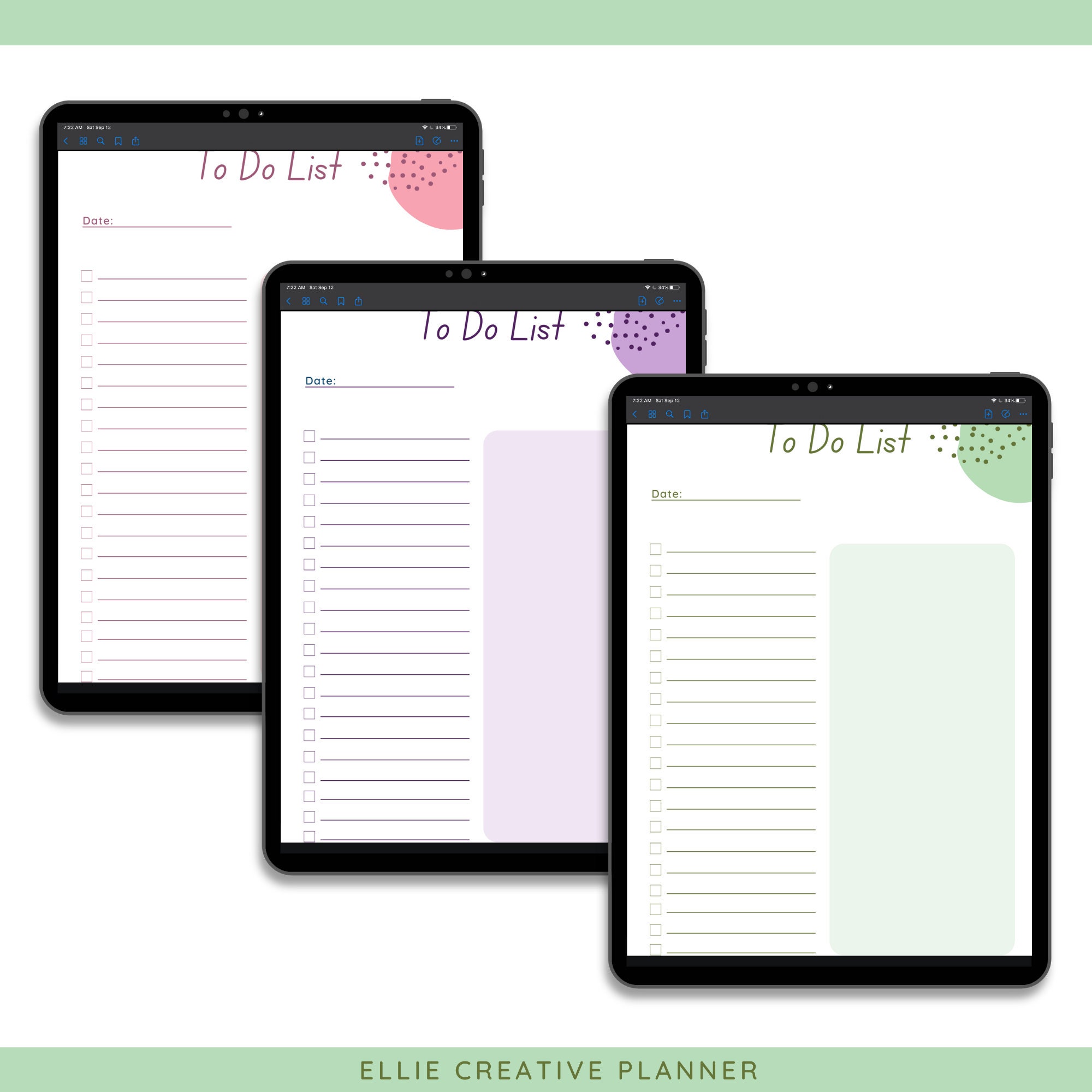 Digital to Do List Template | to Do List Digital Planner | iPad to Do ...