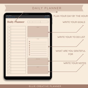 Daily Weekly & Monthly Goodnotes Template Daily Planner - Etsy