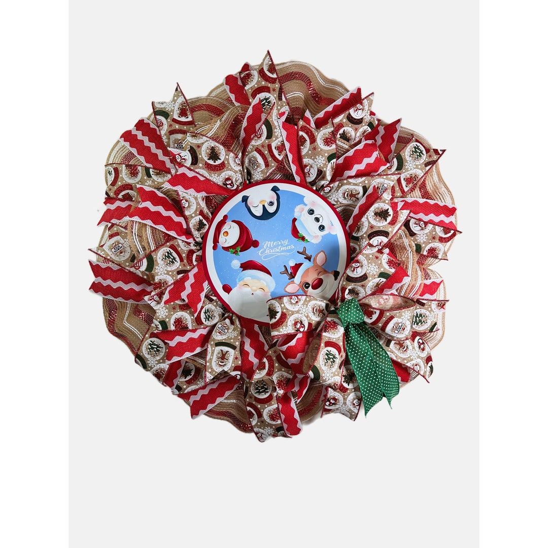 Holiday Pancake Wreath: Christmas Front Door Decoration - Etsy