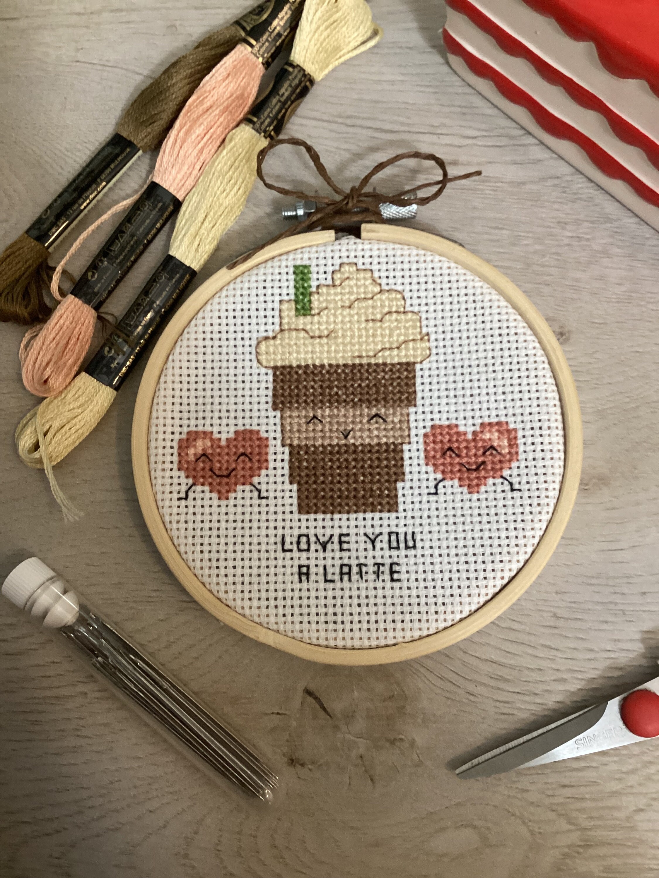Love You Latte Cross Stitch Pattern Japan Cross Stitch Kawaii Cross ...