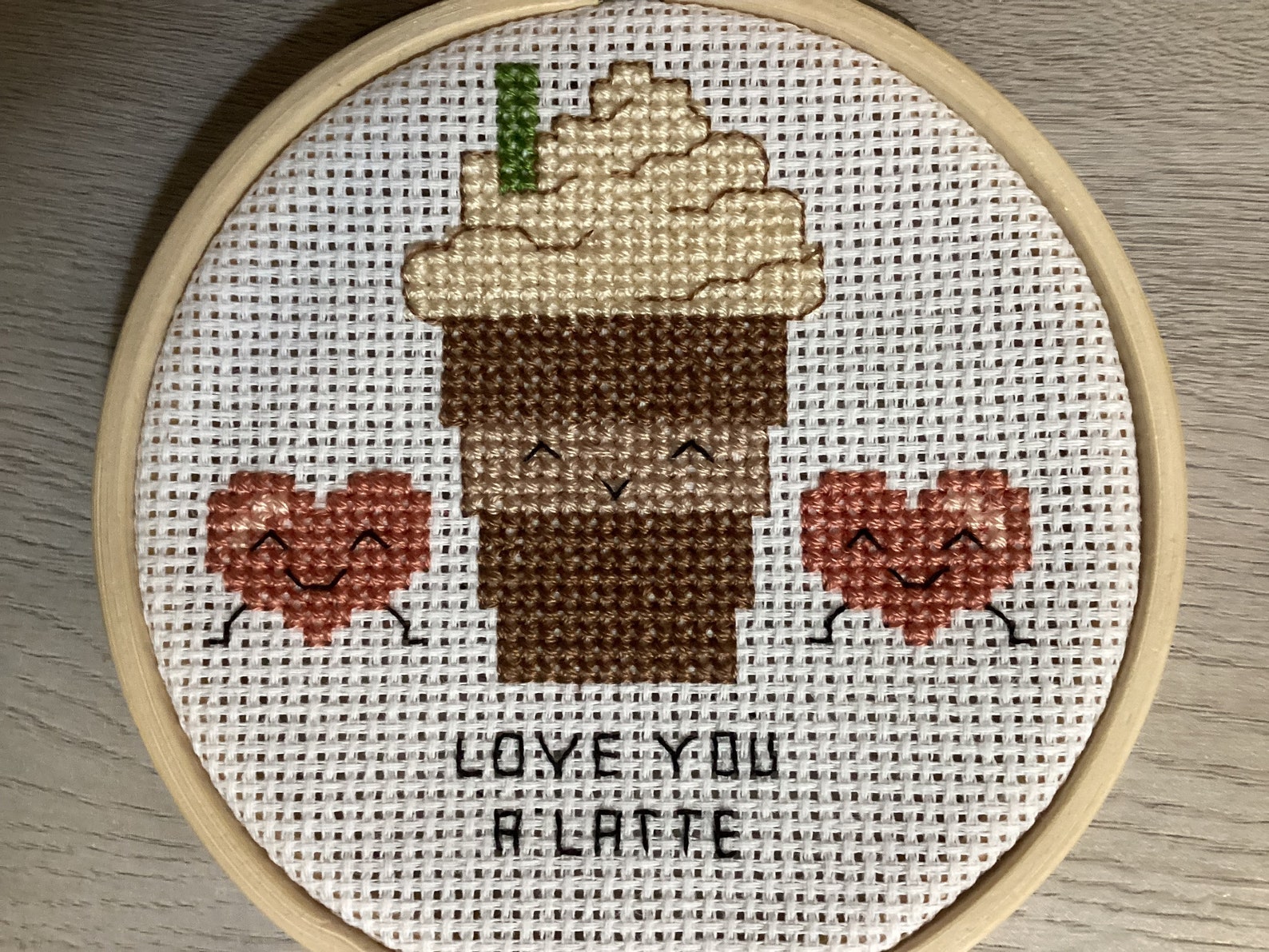 Love You Latte Cross Stitch Pattern Japan Cross Stitch Kawaii Cross ...