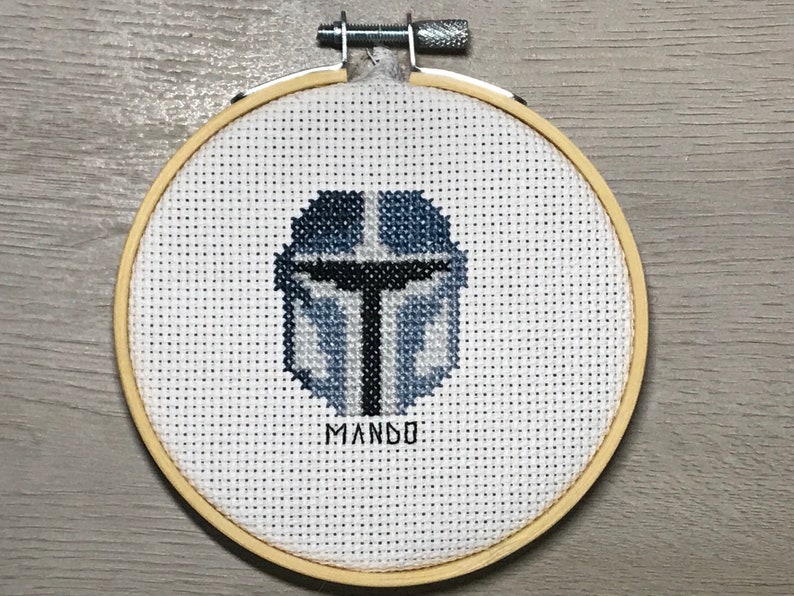 Mando Cross Stitch PDF Pattern - Mandalorian - Easy Beginner ...