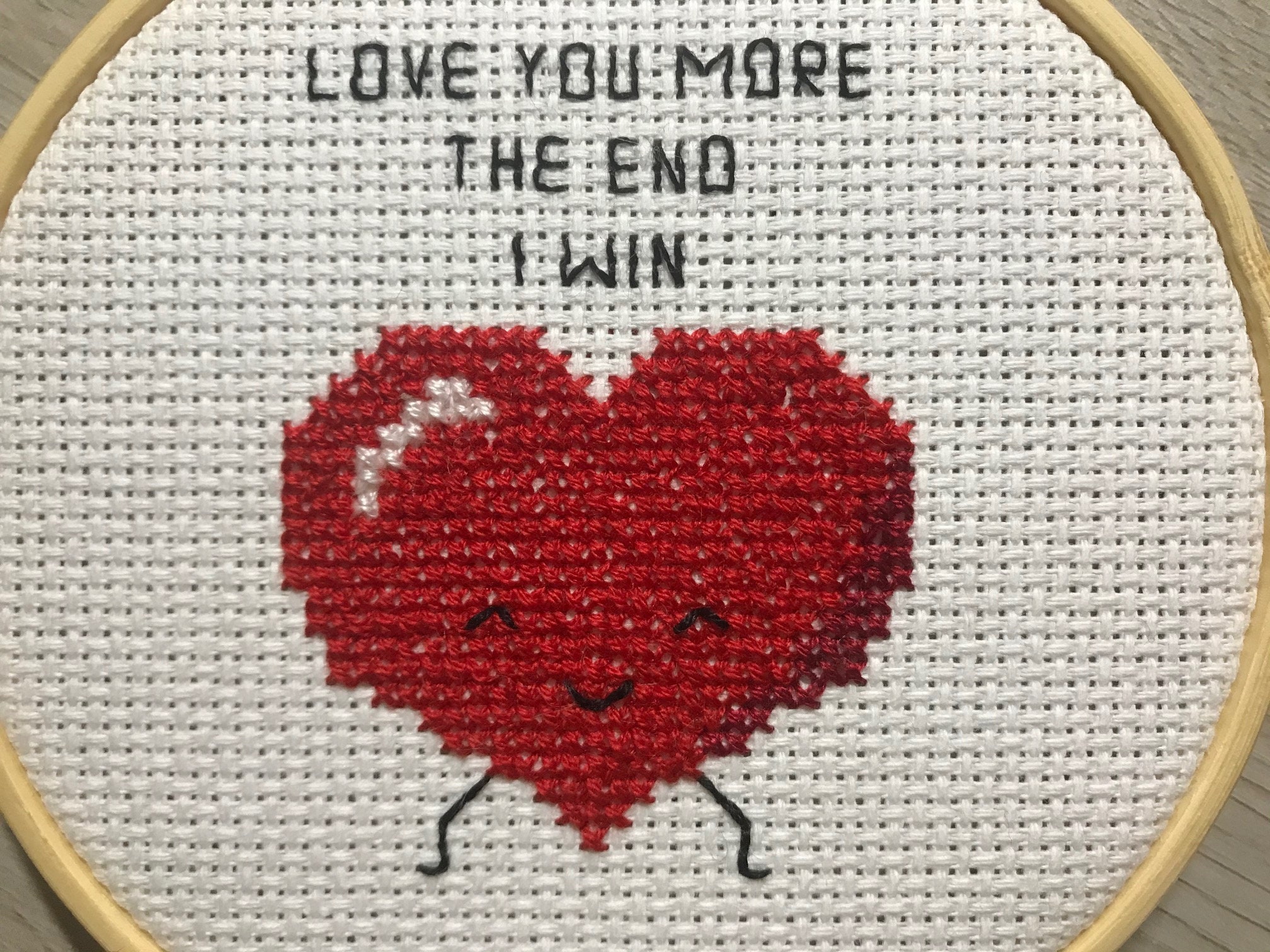 PDF DOWNLOAD Love You More Relationship Gift Anniversary Cross Stitch ...