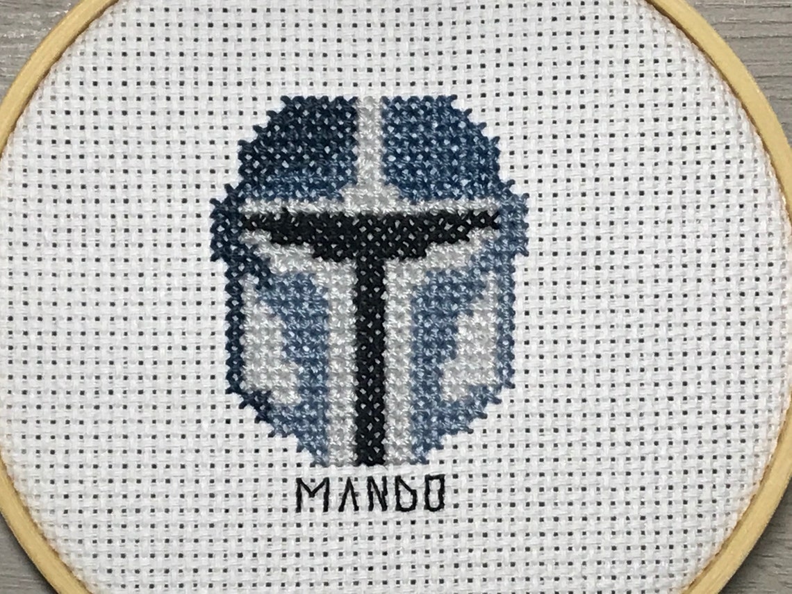 Mando Cross Stitch PDF Pattern - Mandalorian - Easy Beginner ...