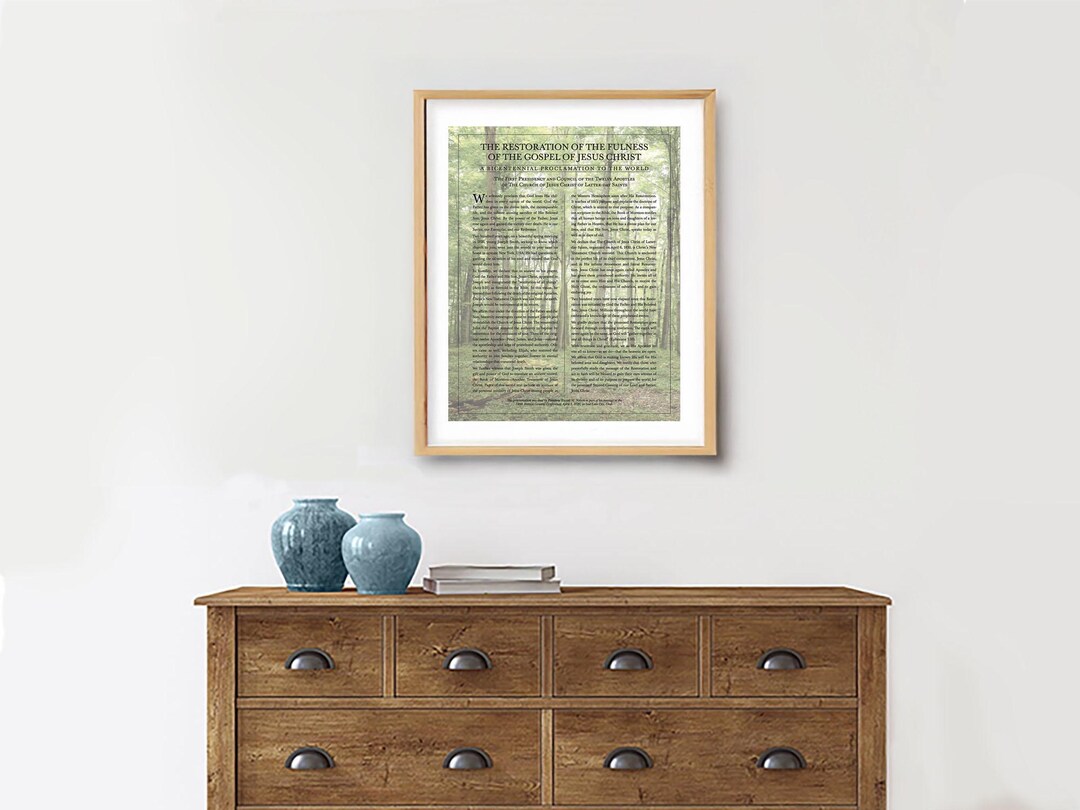 The Restoration Proclamation; the Restoration of the Fulness of the ...