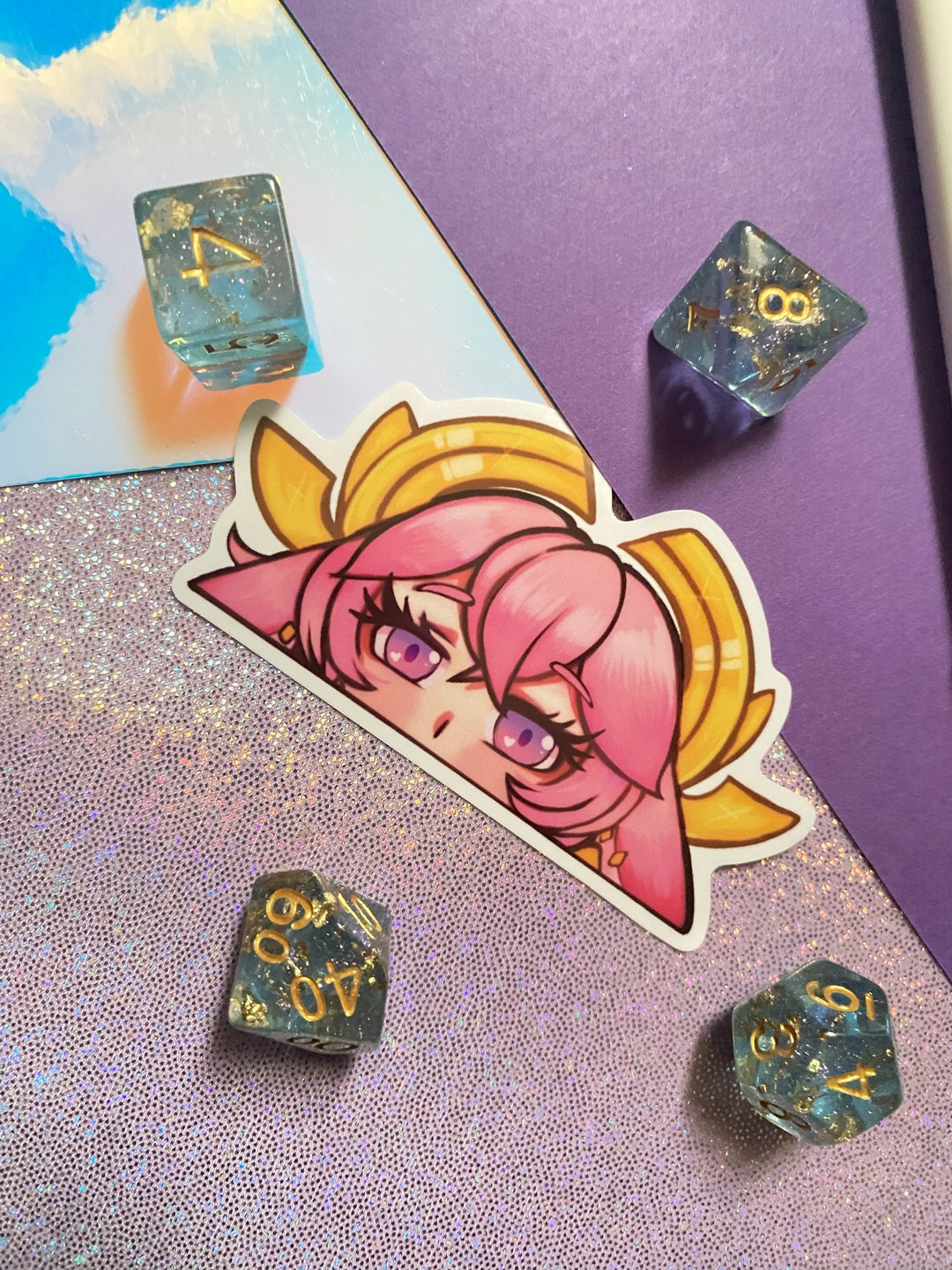 MINI Yae Miko Peeker Sticker - Etsy