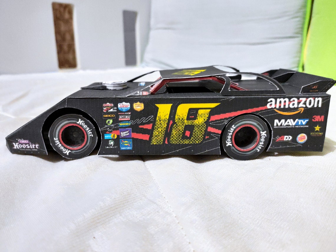 Dirt Late Model Racing Car - PDF Papercraft Model - Etsy