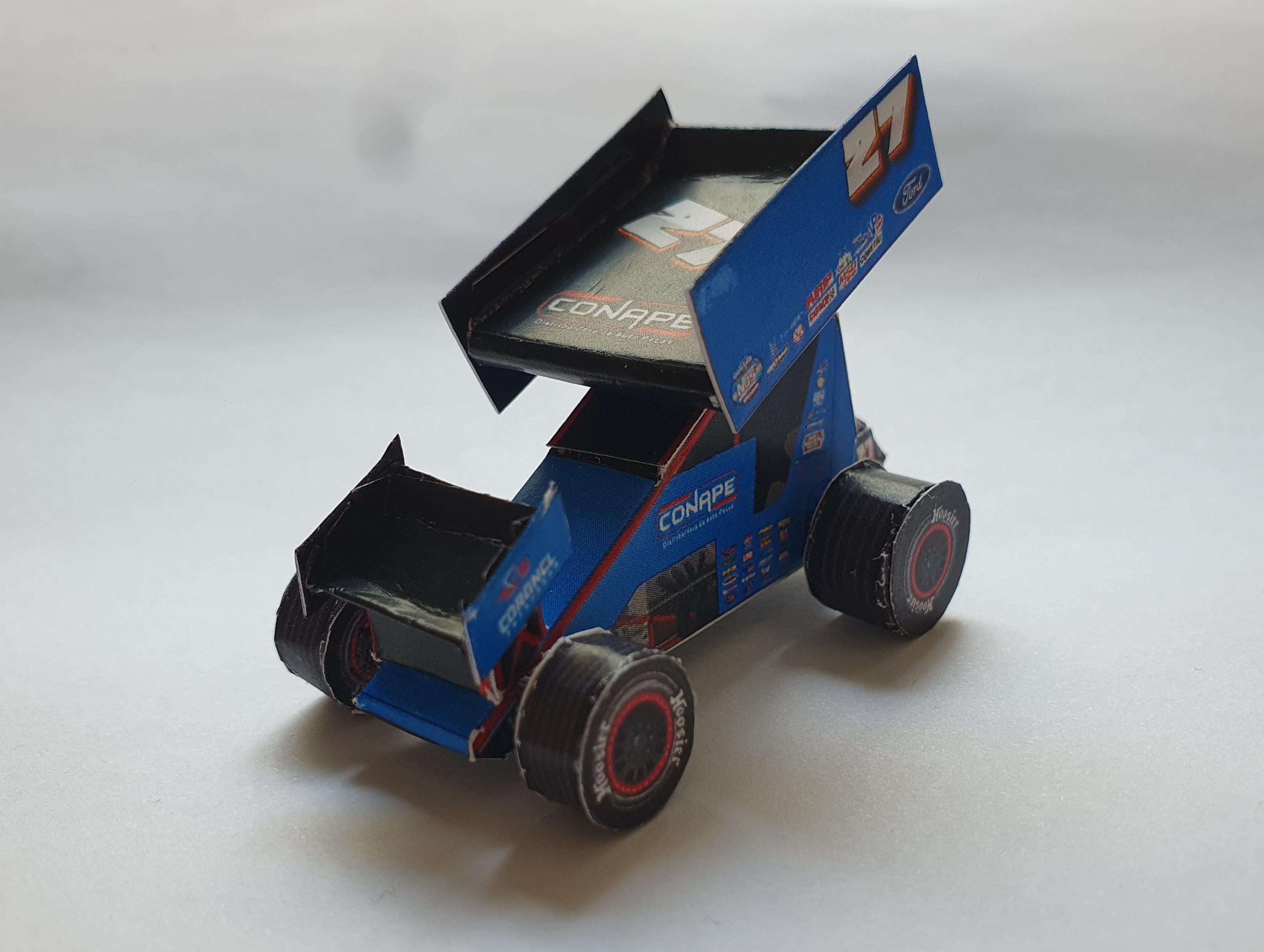 1:64 Dirt Sprint Car - PDF Papercraft model - Etsy