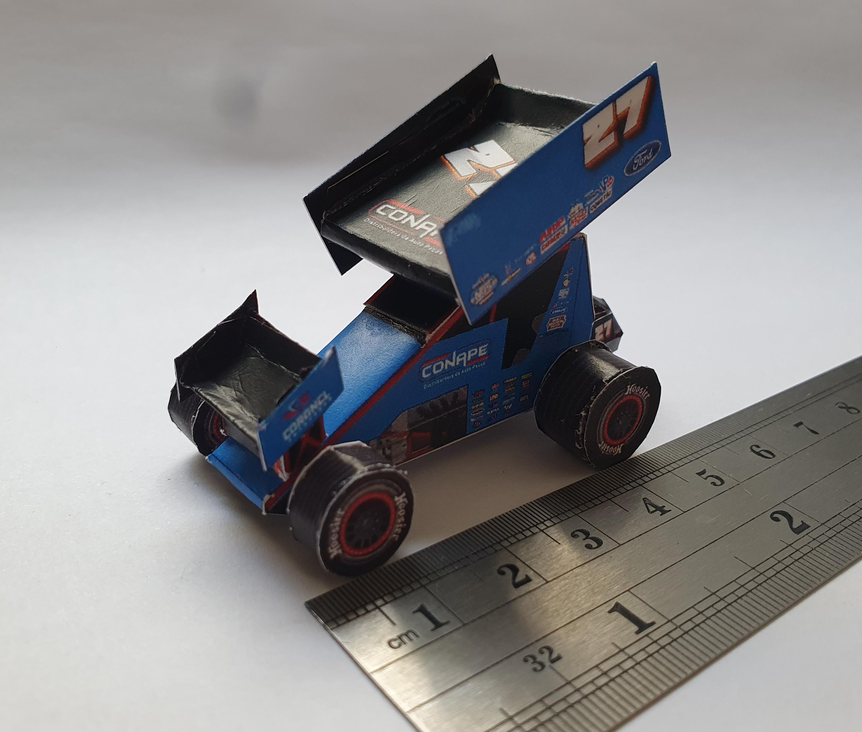 1:64 Dirt Sprint Car - PDF Papercraft model - Etsy