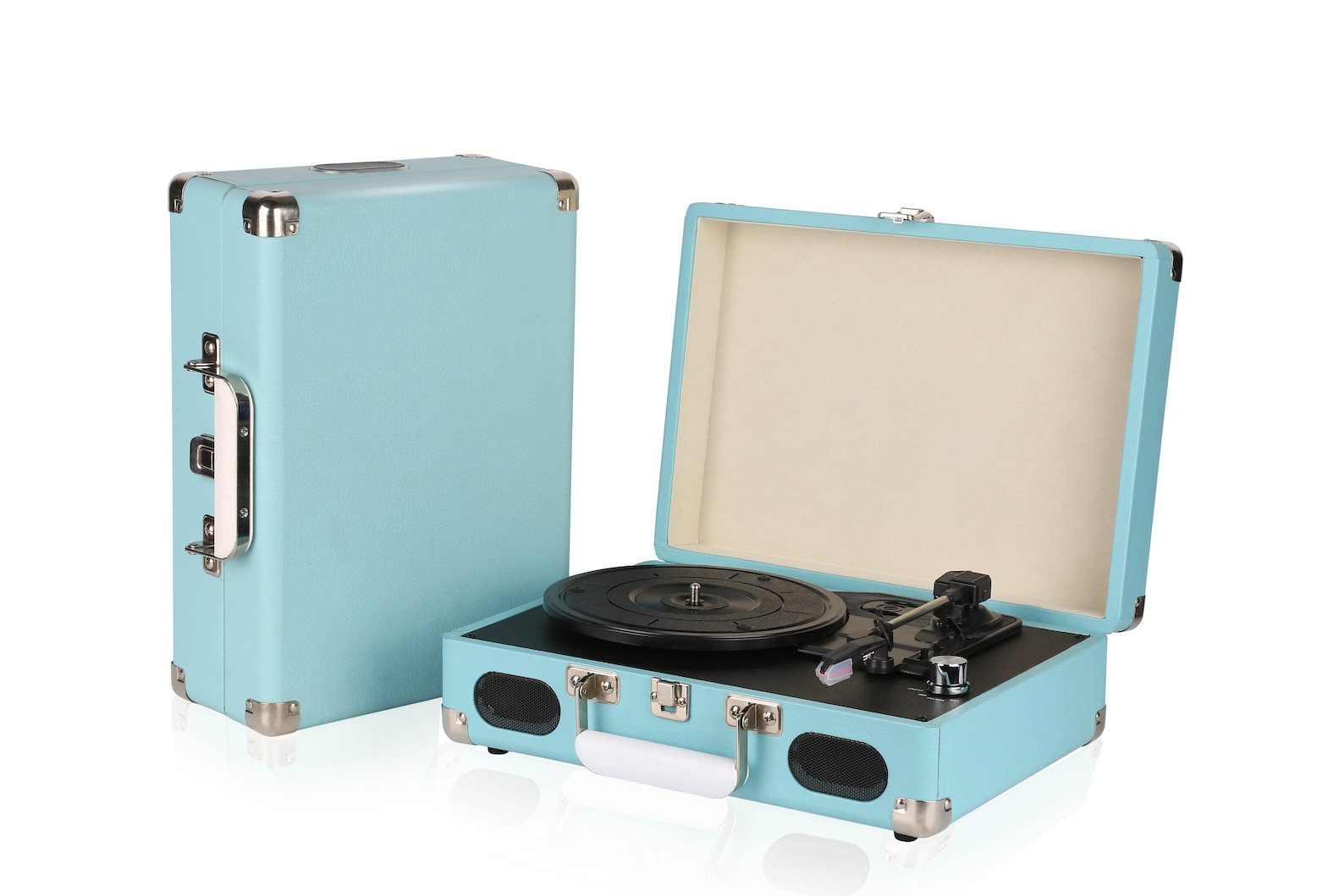 Blue Turntable Record Player Suitcase Gramophone Vinyl Players | Etsy