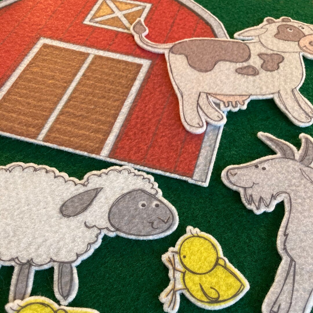 Felty Farm Play Mat - Etsy