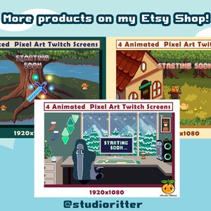 Pink Loading Bar 4x Animated Pixel Art 8-bit Twitch Screens Cute ...