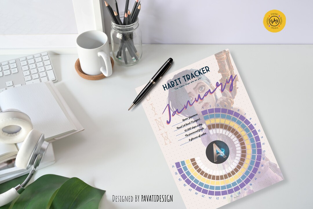Arcane Habit Tracker Printable: League of Legends Monthly Planner ...
