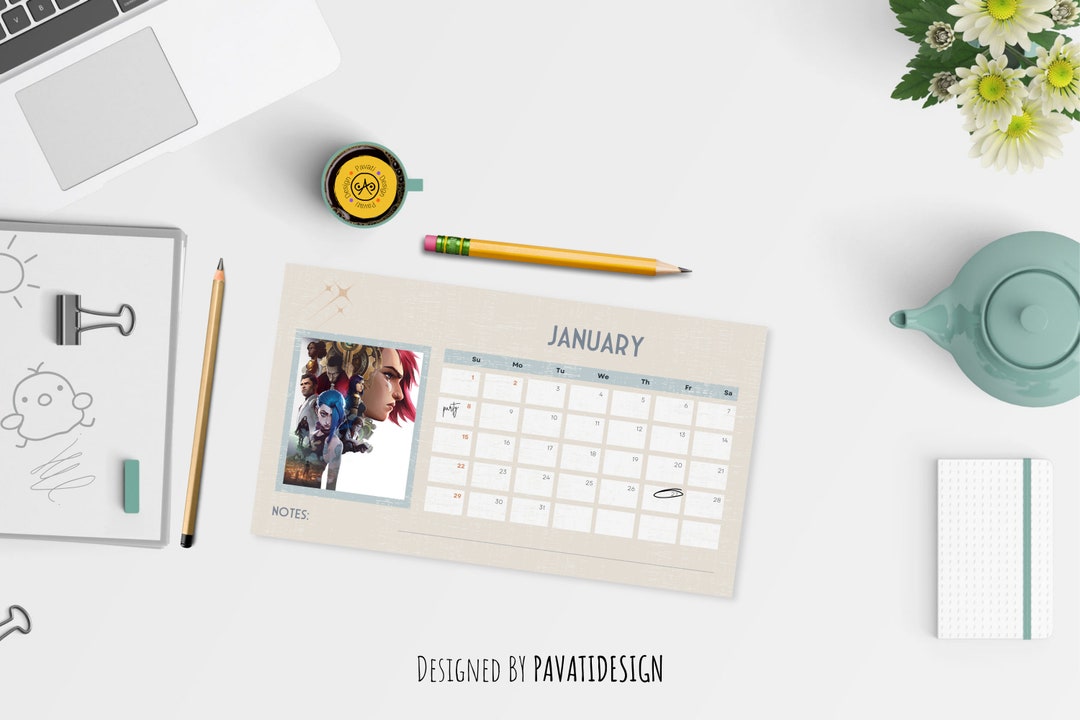 ARCANE 2023 Calendar Digital League of Legends Printable - Etsy