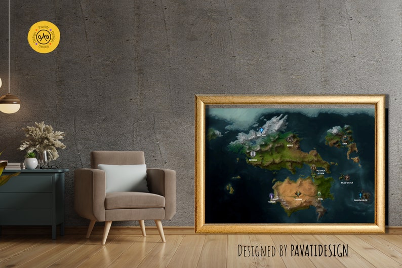 League of Legends World Map Runeterra Printable Digital | ARCANE | Jinx ...
