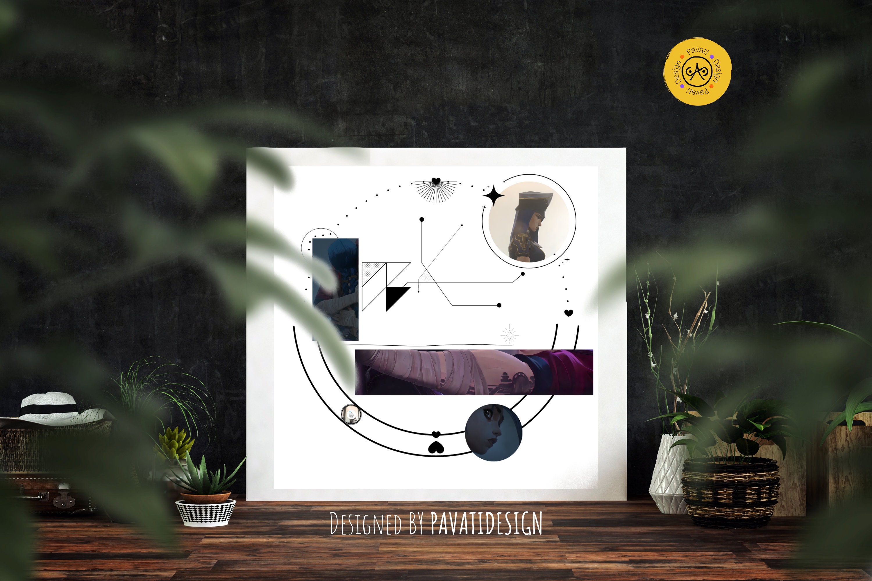 Vi ARCANE Art Printable: League of Legends Minimalist Decor (digital ...