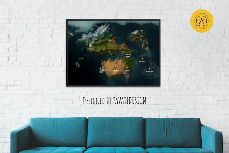 League of Legends World Map Runeterra Printable Digital ARCANE Jinx ...