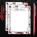 Killer Note Pad| Blood Splatter Memo Pad| Gothic Note Pad| True Crime ...