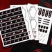 Bloody Knives Sticker Sheet| Gothic Stickers| Coffin Planner Stickers ...
