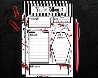 Killer Notepad - Etsy