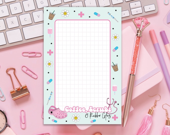 Nurse Notepad| Healthcare Worker Memo Pad| Nurse Gift| Nurse Graduation ...